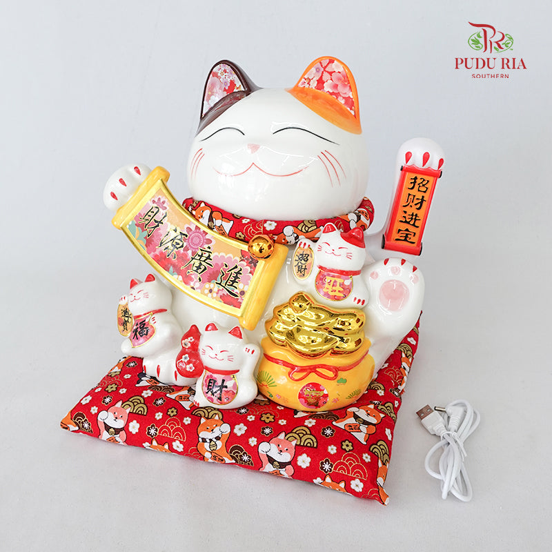 11' Lucky Cat (Swing) Cai Yuan Guang Jin - FBA095#1 - Wholesale flowers ...