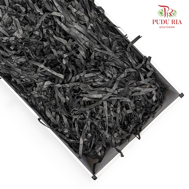 Shredded Kraft Paper Black - FBA063#5 - Wholesale flowers delivery in ...
